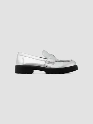 Tory Burch Lug-sole Leather Loafers