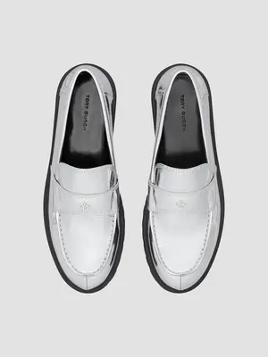 Tory Burch Lug-sole Leather Loafers