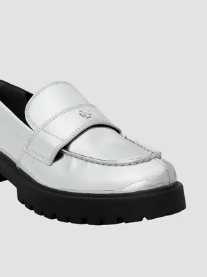 Tory Burch Lug-sole Leather Loafers