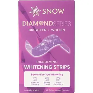SNOW Diamondseries™ Brighten + Whiten Dissolving Whitening Strips - Purple