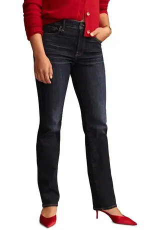 Lucky Brand Curvy High-waist Straight-leg Jeans - Nightfall
