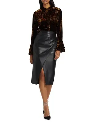 Elie Tahari Heritage The Fiora Leopard Top