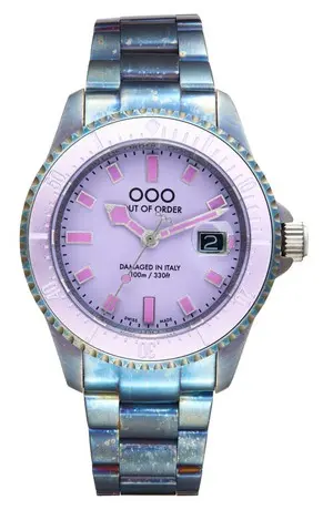 OUT OF ORDER Casanova Bracelet Watch - Light And Dark Purple
