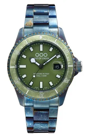 OUT OF ORDER Casanova Bracelet Watch - Orange And Green