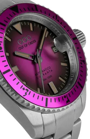 OUT OF ORDER Quaranta Bracelet Watch - Fuchsia