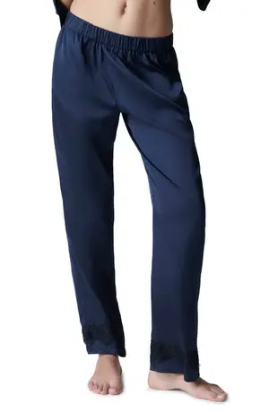 Simone Perele Satin Secrets Lounge Pants - Full Moon