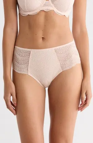 Simone Perele Karma High Waist Briefs Petal Powder