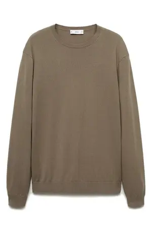 Mango Crewneck Cotton Sweater