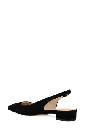 Pelle Moda Aali Pointed Toe Slingback Flat - Black