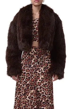 AFRM Stephanie Faux Fur Jacket - Java