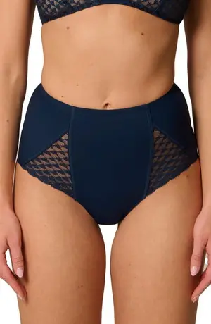 Simone Perele Subtile Control Briefs - Midnight