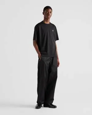 Prada Technical Jersey T-Shirt - Black | Editorialist