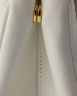 Prada Galleria Mini Patent Saffiano Bag - White