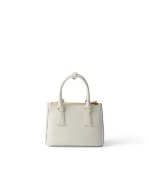 Prada Galleria Mini Patent Saffiano Bag - White