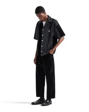 Prada Denim Patchwork Shirt