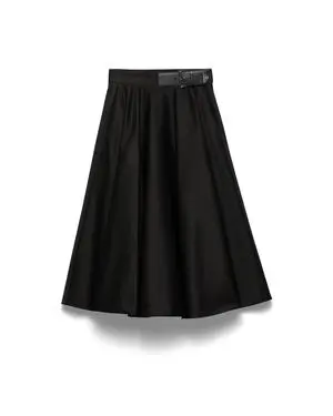 Prada Belted Midi Skirt