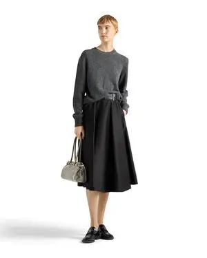 Prada Belted Midi Skirt