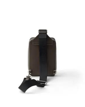 Prada Saffiano Leather Brique Bag - Brown