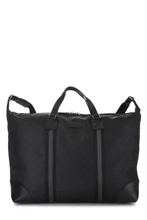 Gucci Gg Nylon Duffle Bag - Black