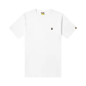 A BATHING APE Ape Head One Point Tee - White