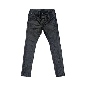 PURPLE BRAND Patent Film Denim - Black