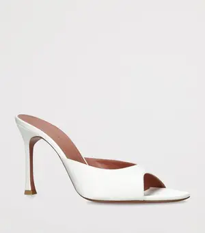 Amina Muaddi Alexa Mules - White