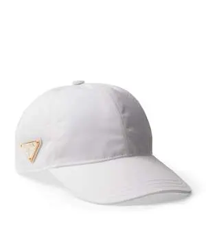 Prada Re-Nylon Baseball Cap White
