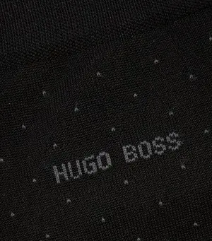 BOSS George Pin Dot Socks - Black