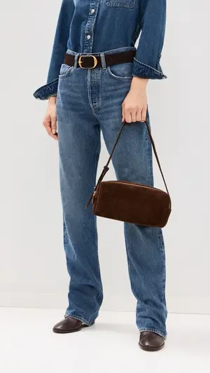 ELLEME Trousse Suede Shoulder Bag - Brownie