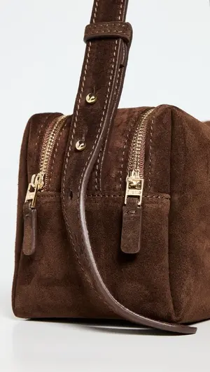 ELLEME Trousse Suede Shoulder Bag - Brownie