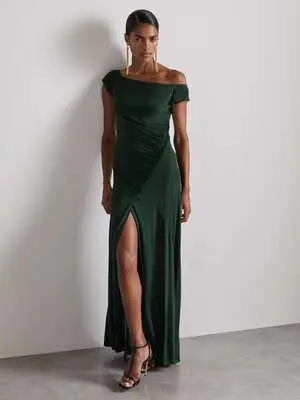 REISS Elliotte Atelier Gathered Maxi Dress