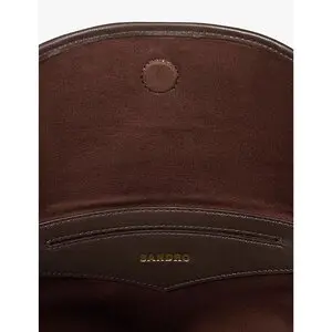 Sandro Slouchy Shoulder Bag With Removable Strap - Naturels