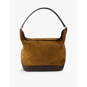 Sandro Slouchy Shoulder Bag With Removable Strap - Naturels