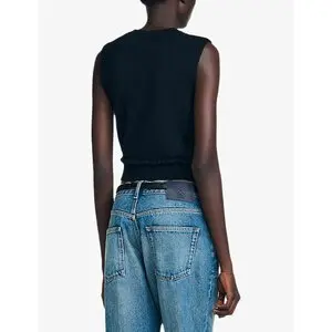 Sandro Wool And Cashmere-blend Jumper - Black
