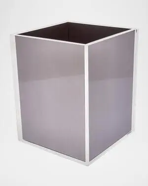 TIZO Lucite Waste Basket Silver