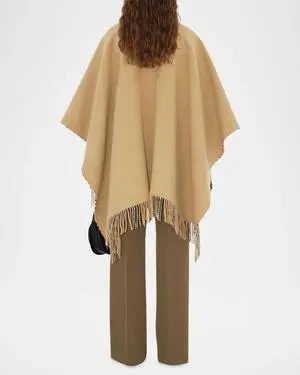 Burberry St. Marsh Wool Cape - Sand