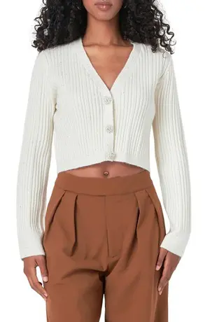Endless Rose Sequin Embellished Crop Cardigan