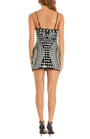 Endless Rose Sequin Beaded Minidress