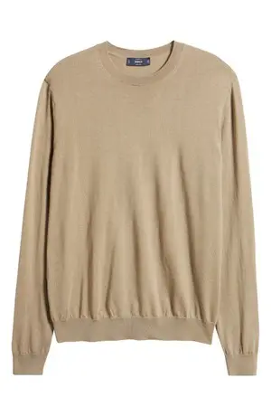 Mango Crewneck Wool Sweater - Sand