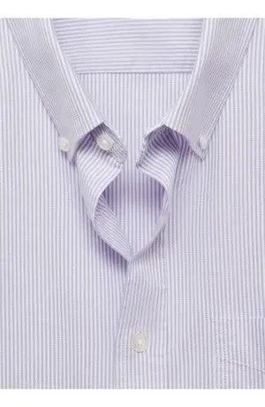 Mango Kodak Stripe Regular Fit Poplin Button-down Shirt