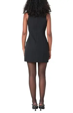 Endless Rose Velvet Bow Detail Minidress