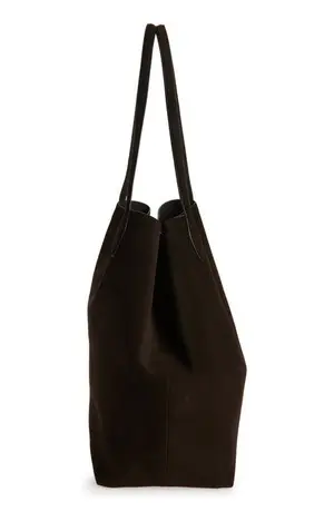Madewell Oversized Suede Shopper - Dark Carob