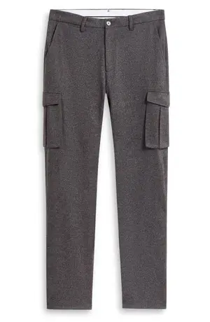 Bugatchi Wool Blend Cargo Pants - Zinc