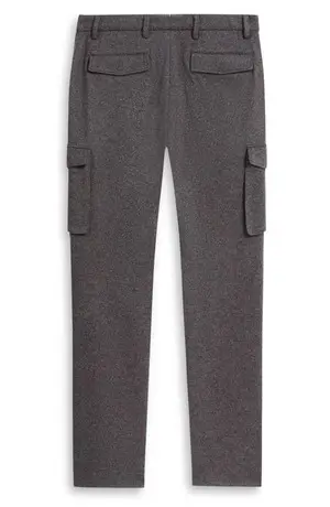 Bugatchi Wool Blend Cargo Pants - Zinc