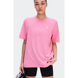 On Club T Oversized Organic Cotton T-shirt - Bubblegum