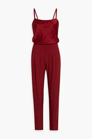 Max Mara Lace-up Jumpsuit - Claret