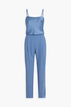 Max Mara Lace-up Jumpsuit - Light Blue