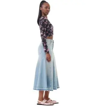 GANNI Denim Skirt