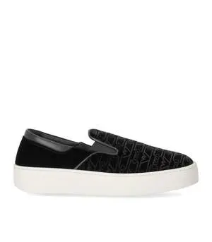 Emporio Armani Monogram Velvet Sneakers