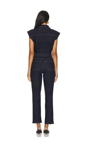 Good American Trucker Denim Jumpsuit